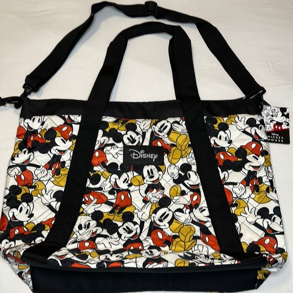 Disney | Bags | Nwt Disney Mickey Mouse Perfectly Sized Carry On Tote ...